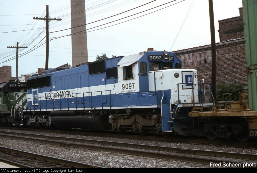 EMD 9097 Eastbound
